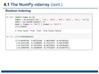 Chapter 4 NumPy Basics Arrays and Vectorized Computation (Part I).pptx