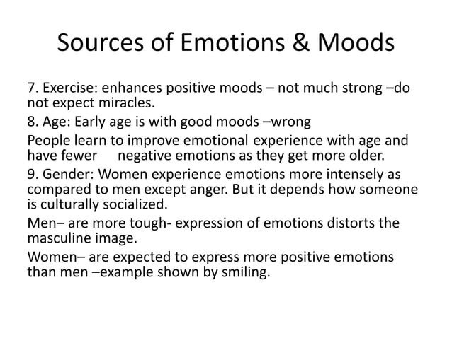 Chapter 4 ob emotions & moods | PPTX | Mental Health | Diseases and Conditions