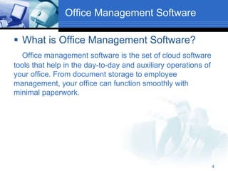 chapter 4 Office Management Software.ppt | Web Conferencing | Computer ...