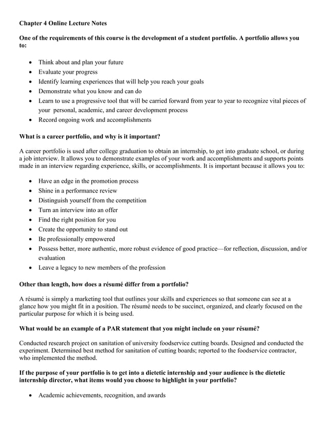 Chapter 4 Online Lecture Notes | PDF