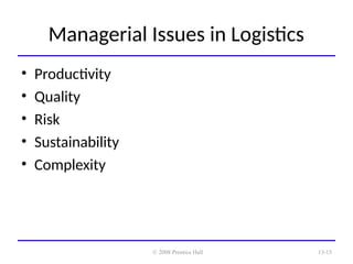 Chapter 4 Organisational and Managerial Issues in Logistics.ppt