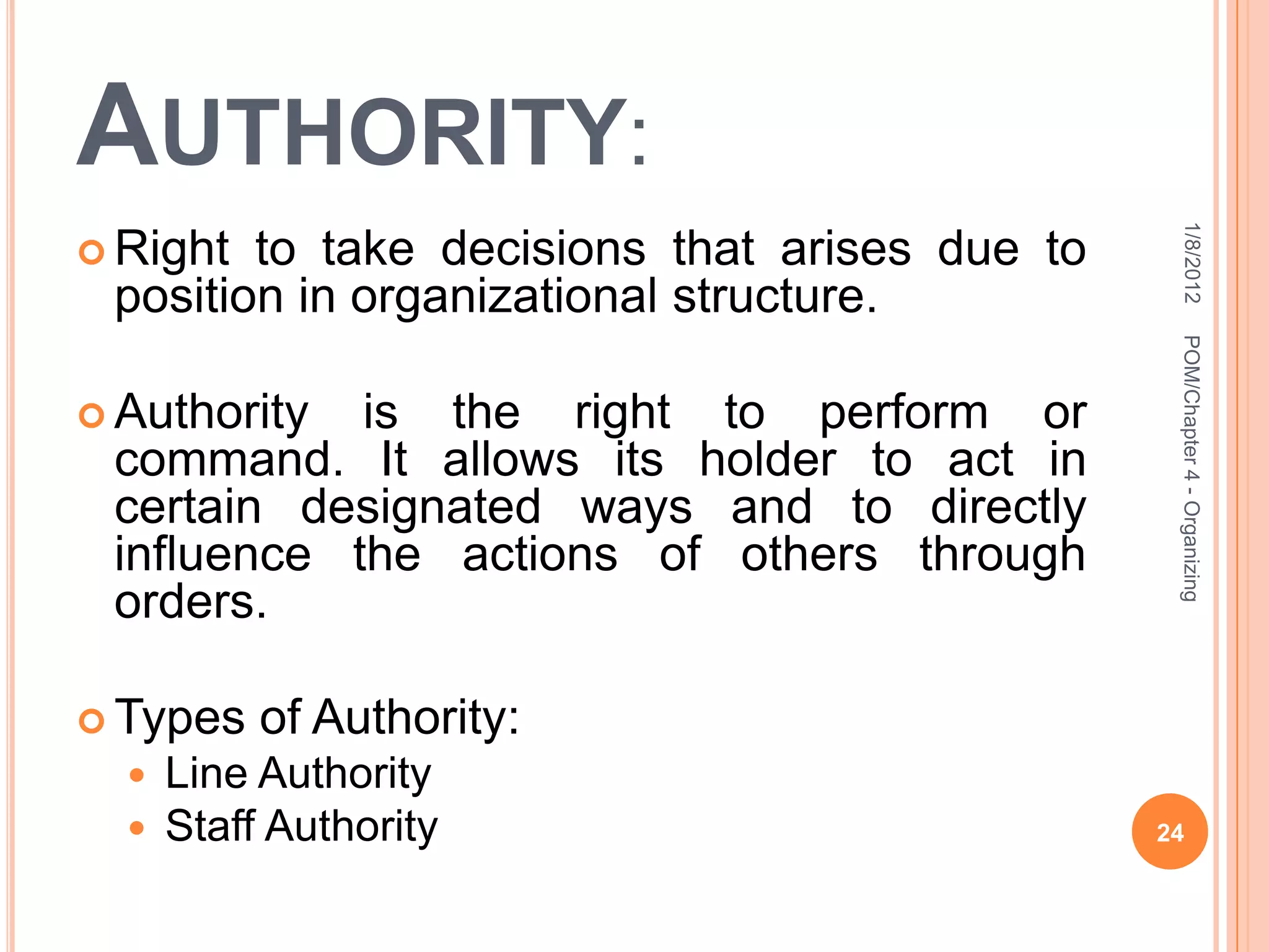 Chapter 4 organizing | PPTX