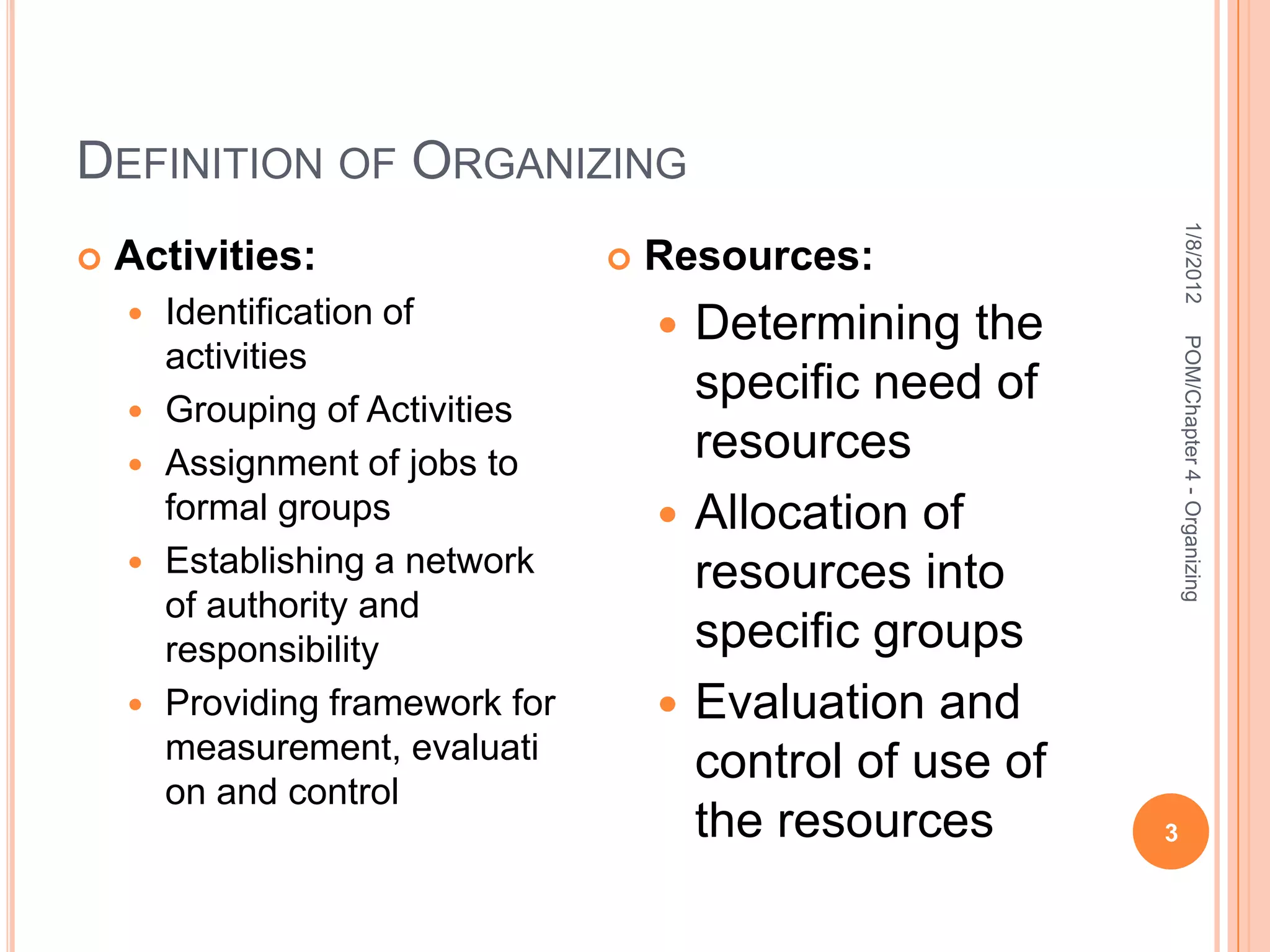 Chapter 4 organizing | PPTX