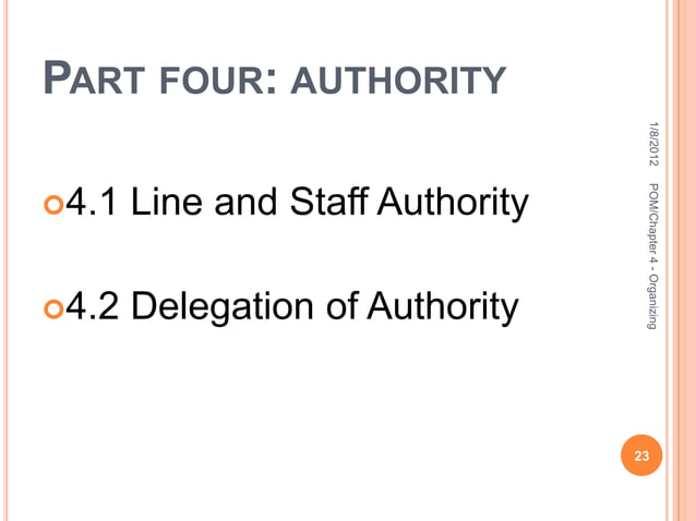 Chapter 4 organizing | PPTX