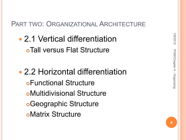 Chapter 4 organizing | PPTX