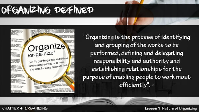 Chapter 4 organizing | PDF