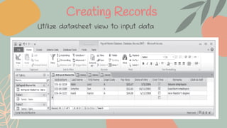 Chapter 4 organizing & manipulating the data in database | PPT