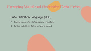 Chapter 4 organizing & manipulating the data in database | PPT