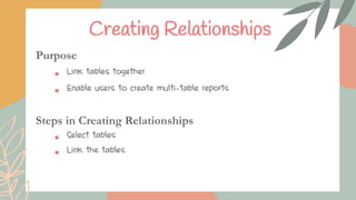 Chapter 4 organizing & manipulating the data in database | PPT
