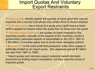 Chapter 4 part 1(The Political Economy of International Trade) | PPT