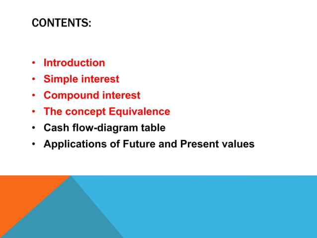 Chapter 4 : Time Value of money part 1 & 2 | PPT
