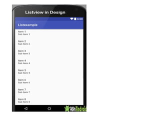 Android Chapter 4 part2 Types of View and View group | PPTX