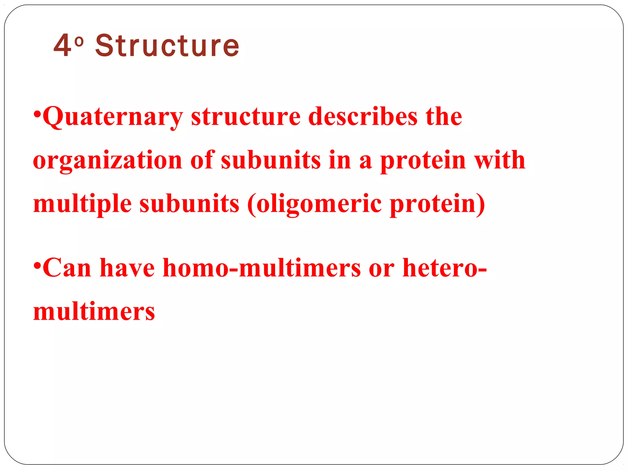 4D STRUCTURE OF PROTEINS | PPT