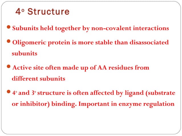 4D STRUCTURE OF PROTEINS | PPT | Chemistry | Science