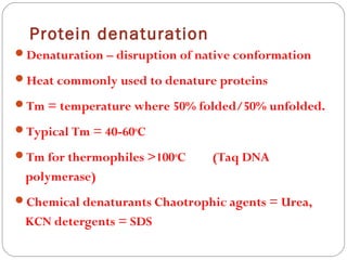 4D STRUCTURE OF PROTEINS | PPT | Chemistry | Science