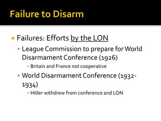 Chapter 4 Part One (Weaknesses of LON) | PPT