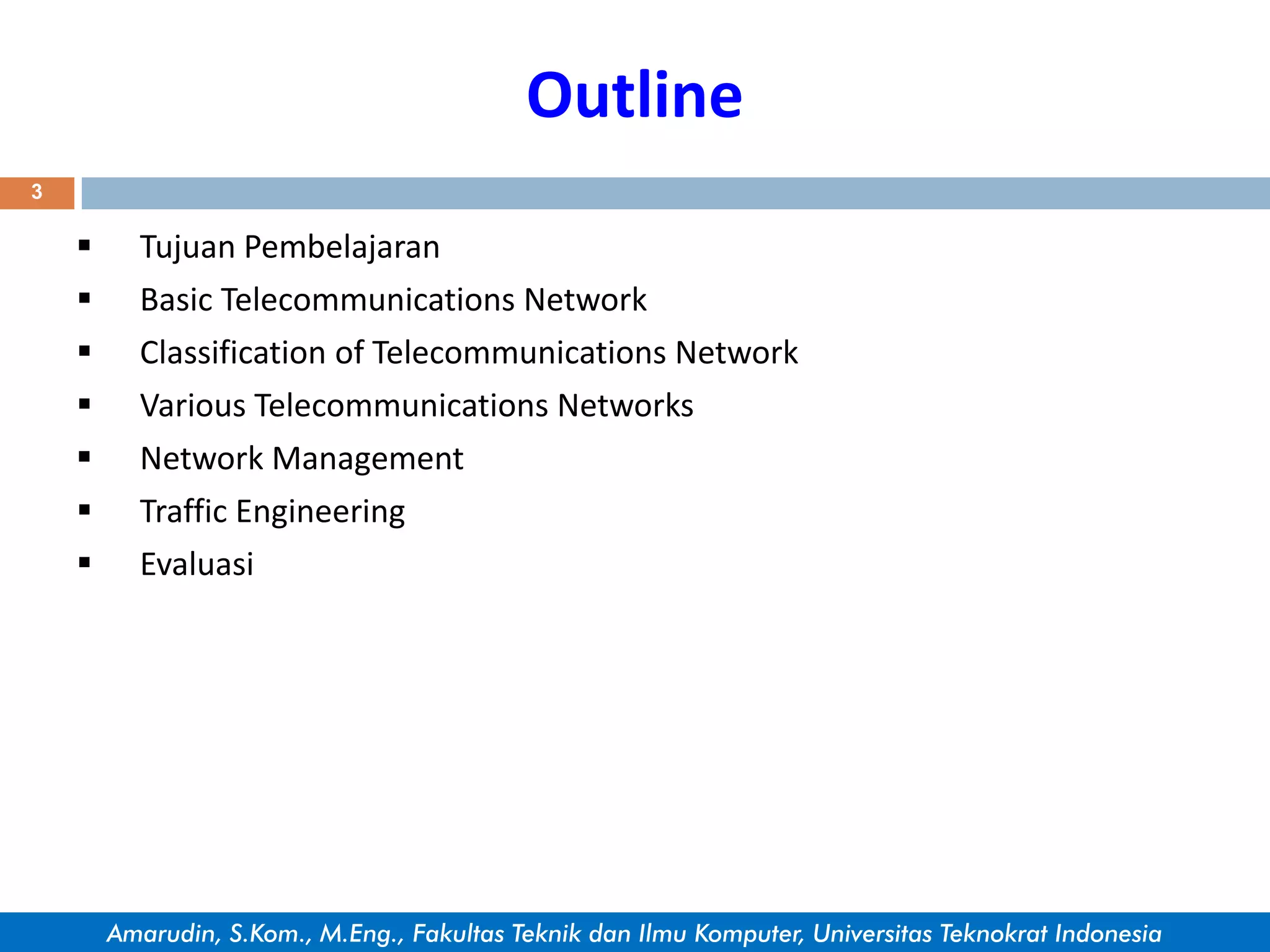 Chapter4 Pengantar Jaringan Telekomunikasi | PPT