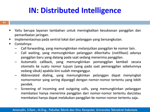 Chapter4 Pengantar Jaringan Telekomunikasi | PPT
