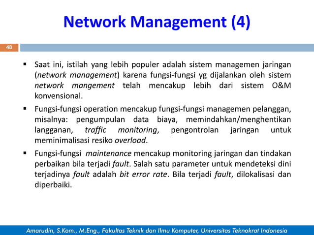 Chapter4 Pengantar Jaringan Telekomunikasi | PPT
