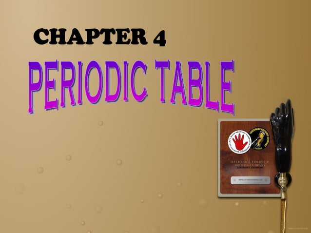 Chapter 4 periodic table | PPT