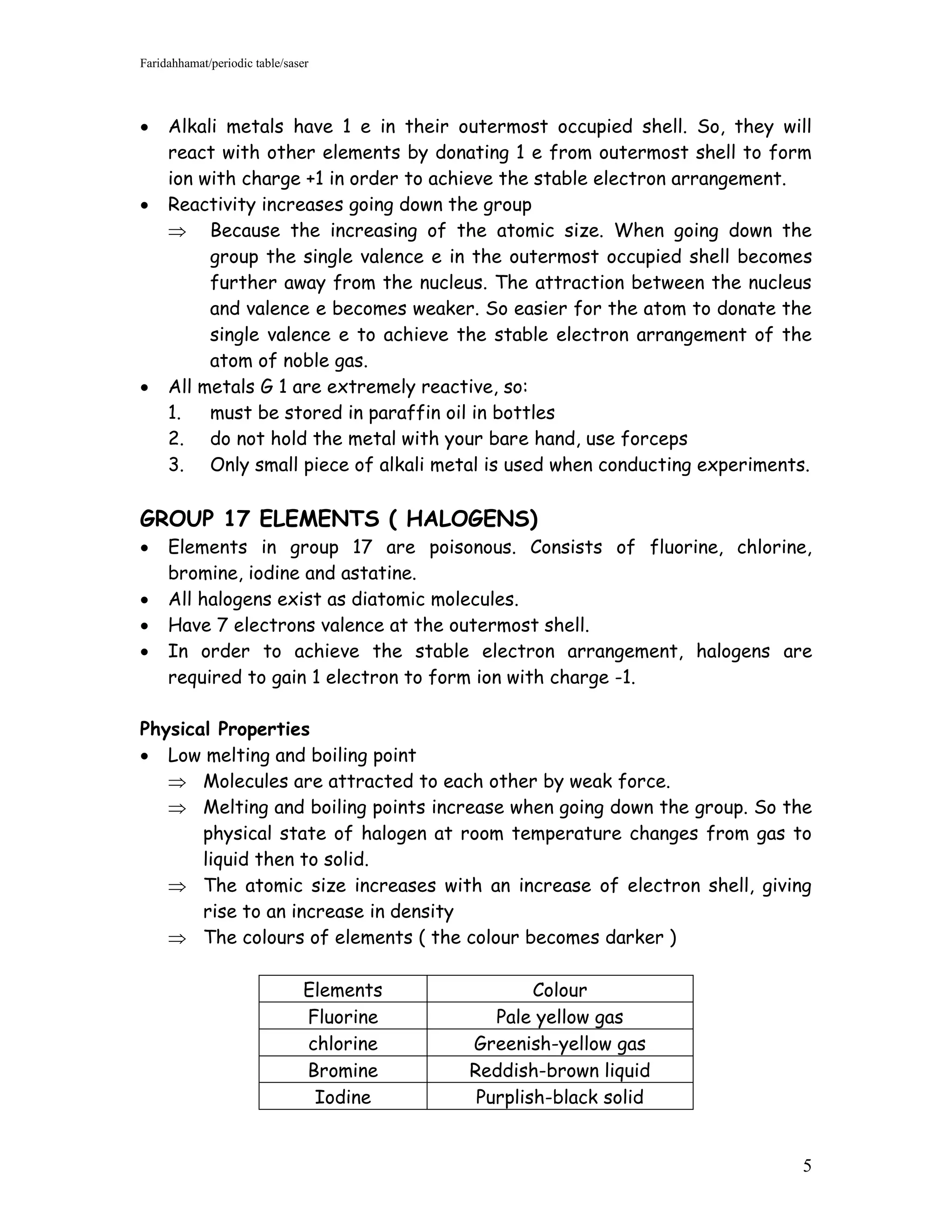 Chapter 4 perodic table | PDF | Chemistry | Science