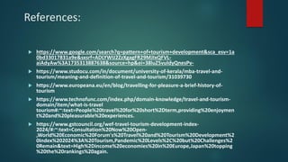 Chapter 4 Physical and Economic Development of Tourism | PPT