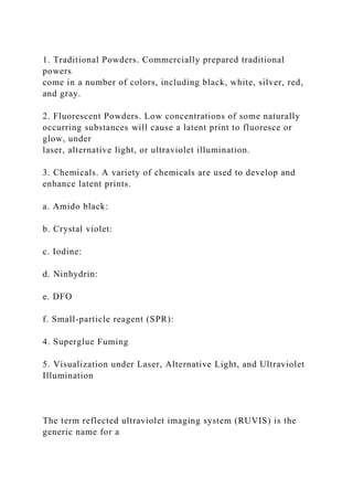 Chapter 4 – Physical EvidenceClass Characteristics.docx