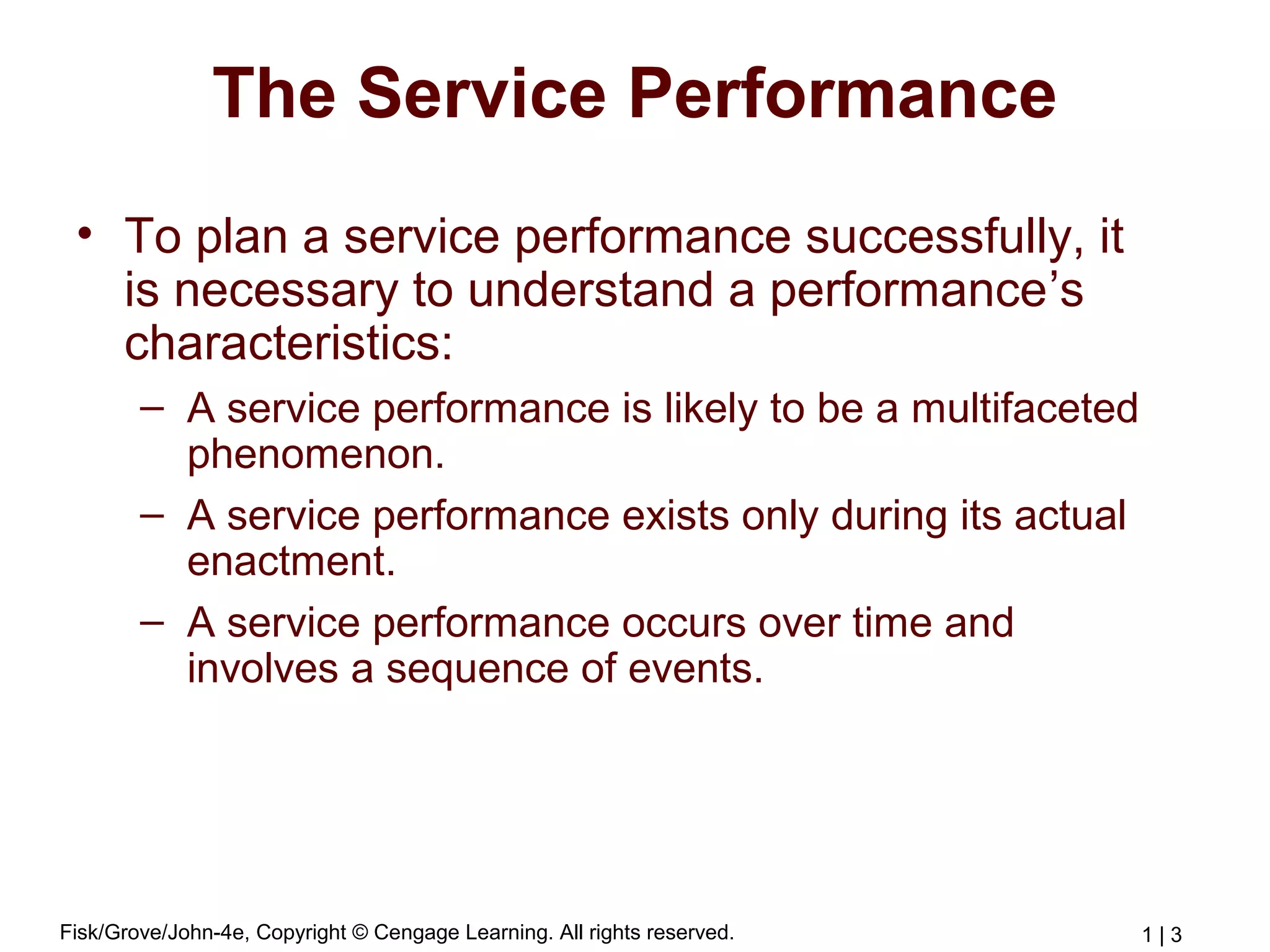 Services Marketing Chapter 4 Planning and Producing the Service Performance | PPT