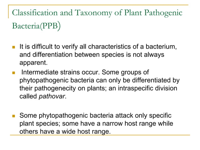 Chapter_ 4 Plant pathogenic Bacteria_taxonomy.ppt | Gardening | Home ...