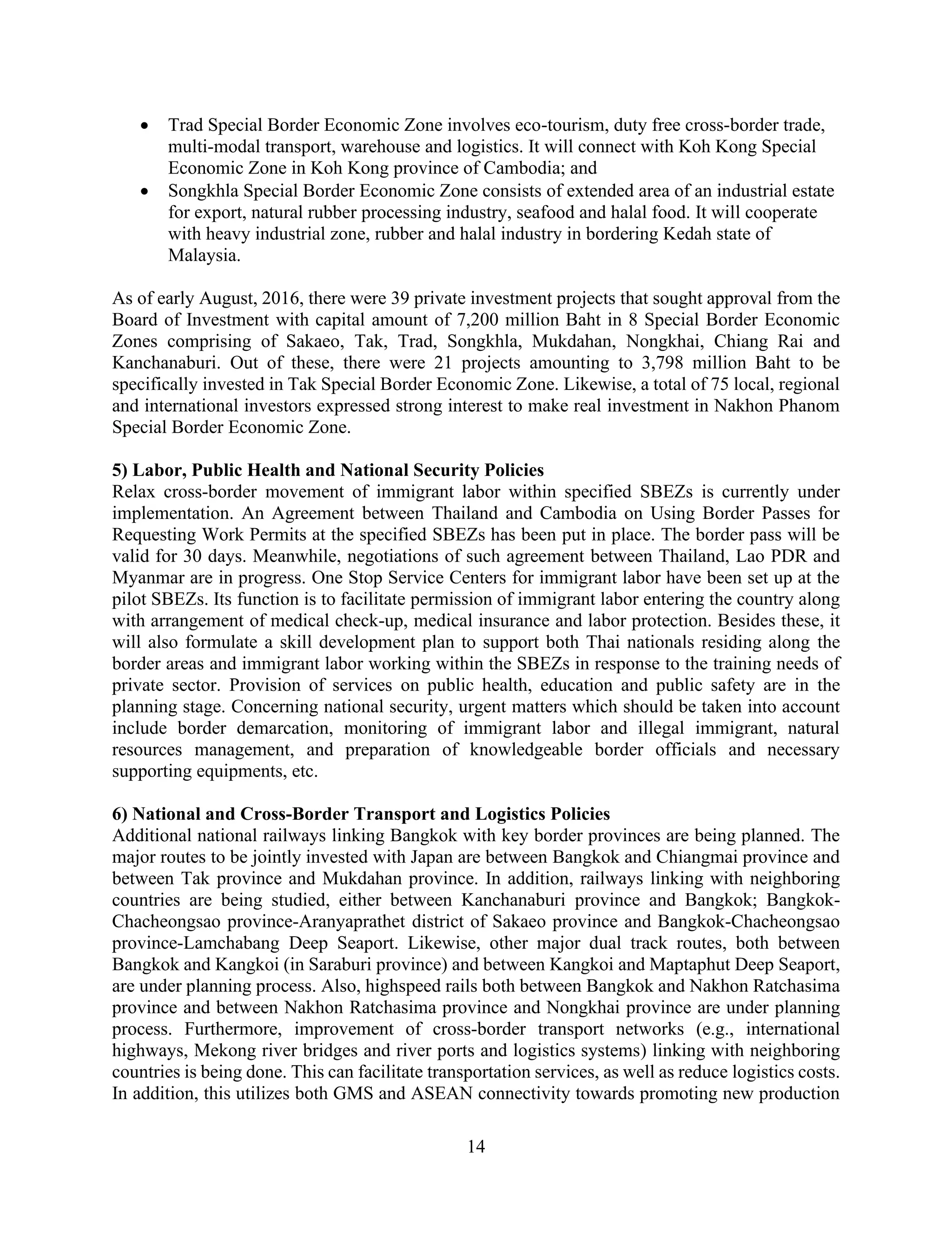 Chapter 4: Policy Analysis: Development of Special Border Economic ...