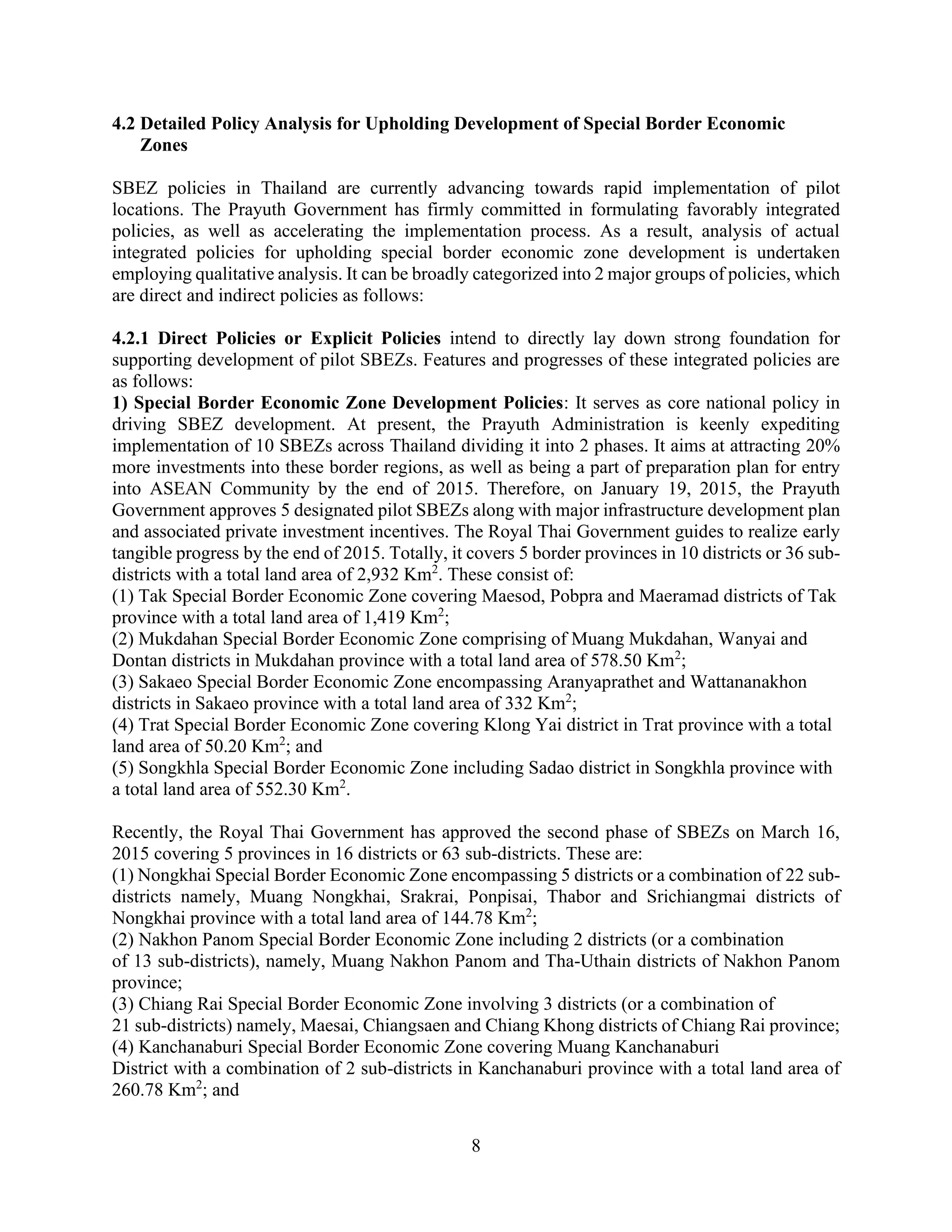 Chapter 4: Policy Analysis: Development of Special Border Economic ...