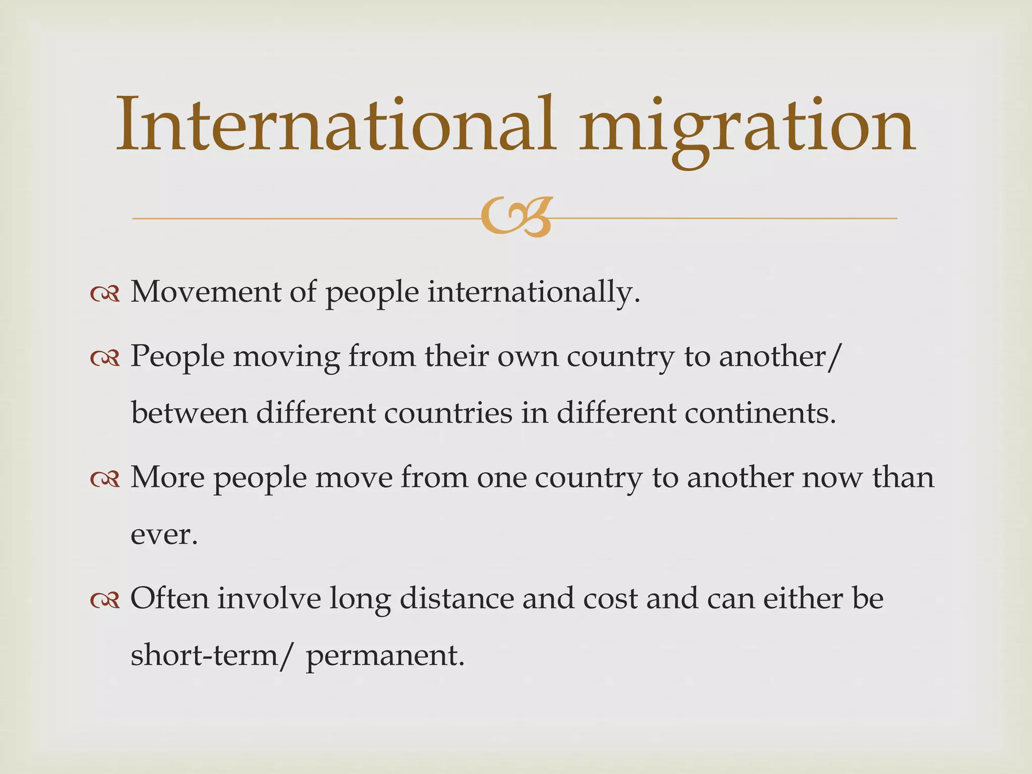 Chapter 4: population movement | PPTX