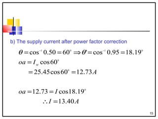 Chapter 4 (power factor correction) | PPT