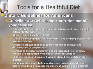 Chapter 4 pp nutrition guidelines | PPT