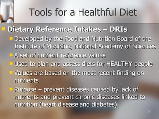 Chapter 4 pp nutrition guidelines | PPT