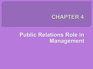 Chapter 4 PUBLIC RELATION | PPT