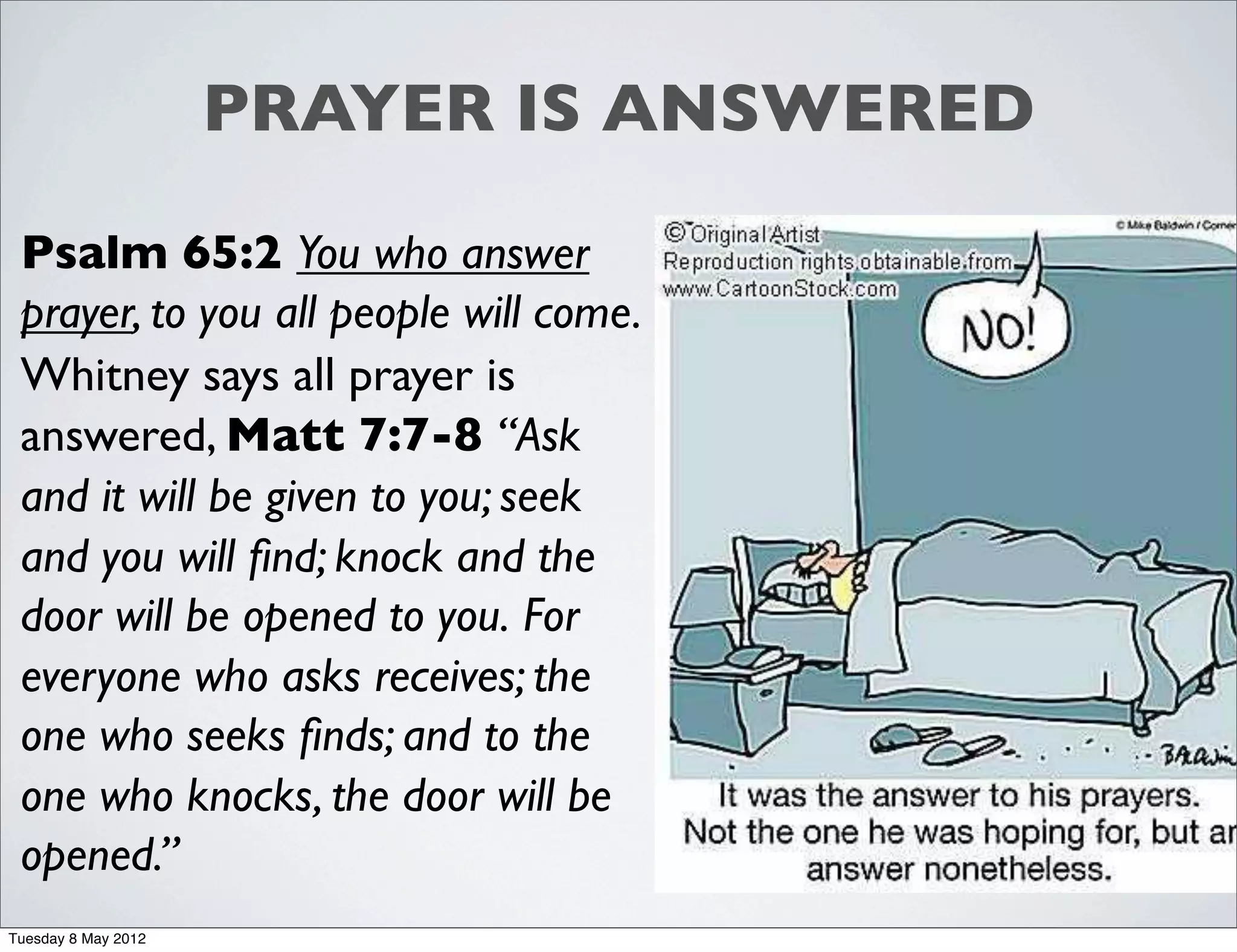Donald Whitney, Spiritual Disciplines: Chapter 4 prayer c | PDF