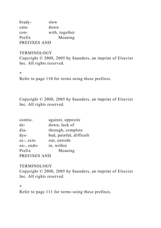 Chapter 4PrefixesCopyright © 2008, 2005 by Saunders,.docx
