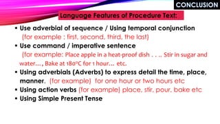 Chapter 4 procedure text | PPT