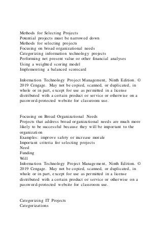 Chapter 4Project Integration ManagementInformation Techno | PDF