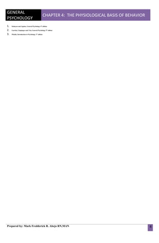 General Psychology: Chapter 4 | DOC