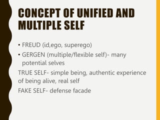 Chapter 4 Psychological Self Powerpoint Presentation | PPTX