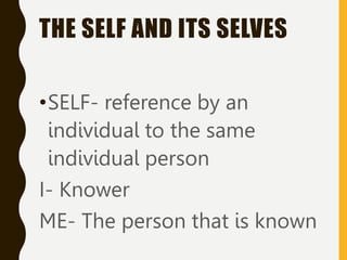 Chapter 4 Psychological Self Powerpoint Presentation | PPTX