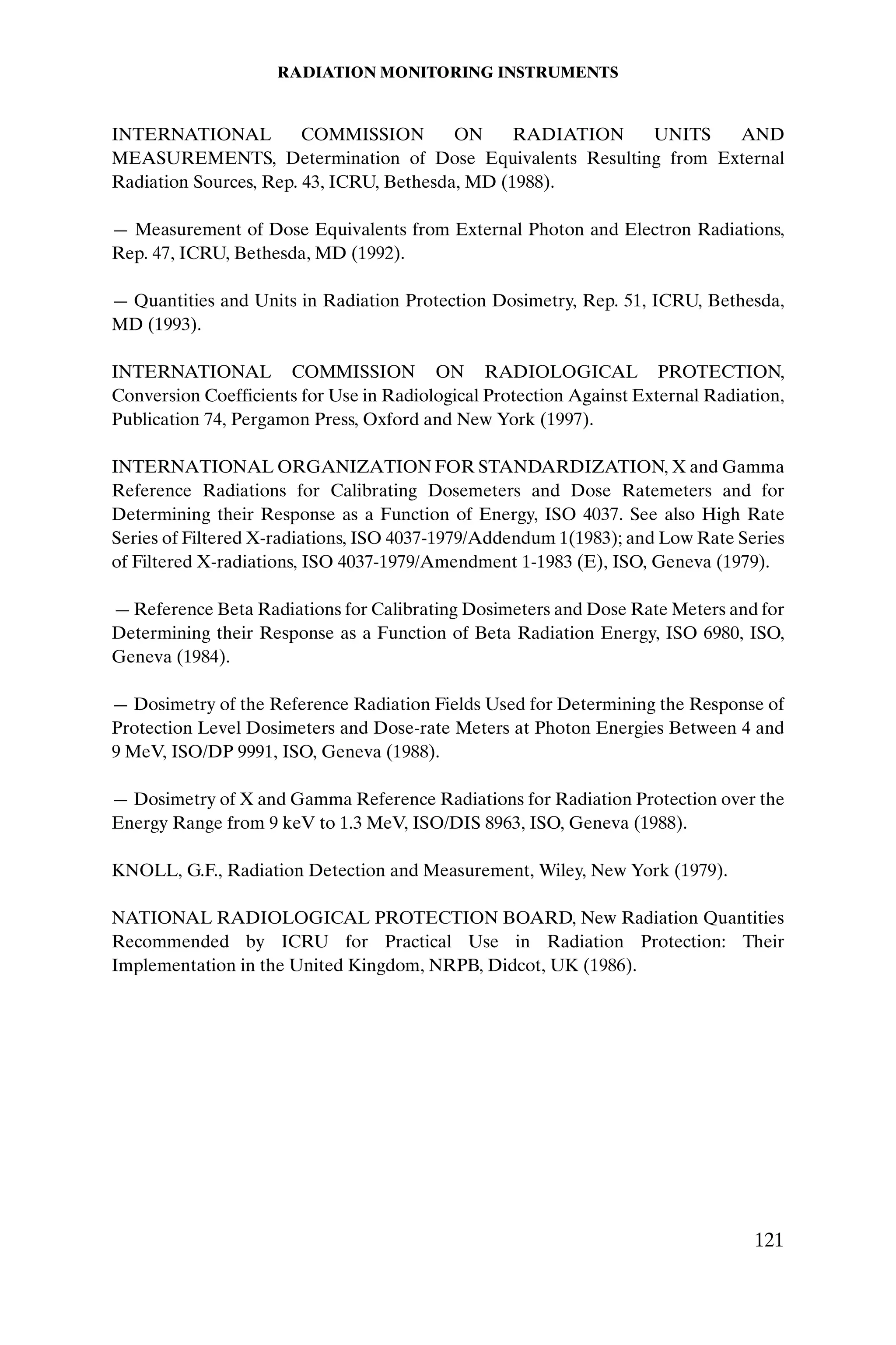 Chapter4 radiation monitoring instruments | PDF