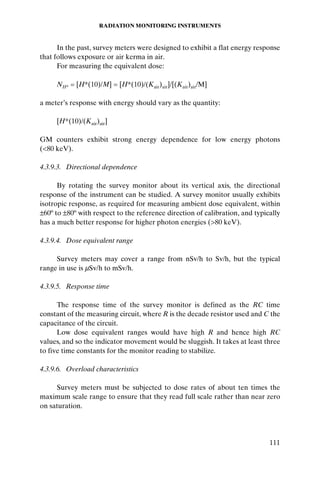 Chapter4 radiation monitoring instruments | PDF