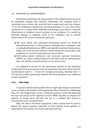 Chapter4 radiation monitoring instruments | PDF