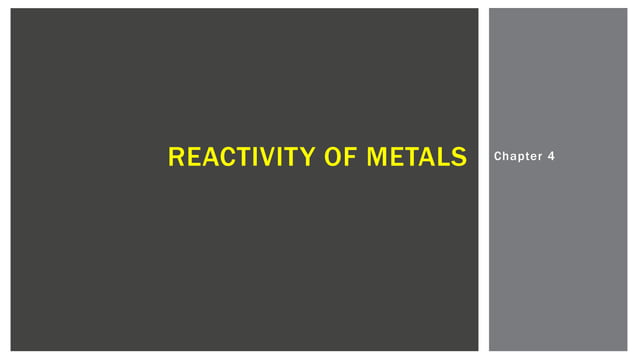 CHAPTER 4 REACTIVITY OF METALS.pptx