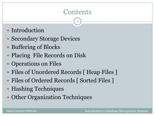 Chapter 4 record storage and primary file organization | PPTX