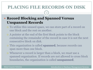 Chapter 4 record storage and primary file organization | PPTX