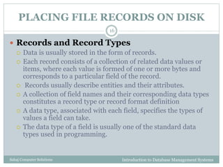 Chapter 4 record storage and primary file organization | PPTX